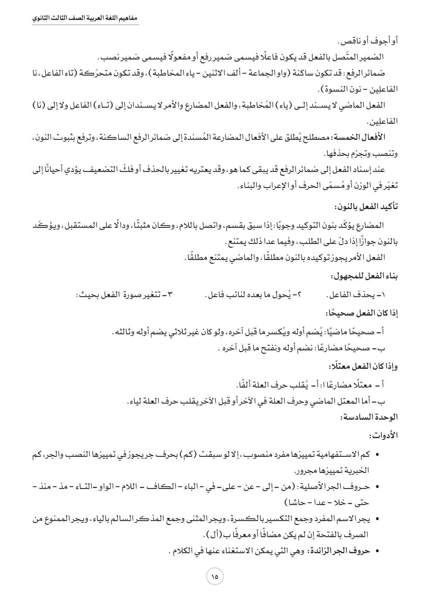 تحميل كتيب المفاهيم للصف الثالث الثانوي 2026 اللغة العربية - تليجراف مصر